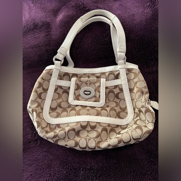 Coach | Bags | Coach Cricket Signature Canvas Satchel Shoulder Bag ...